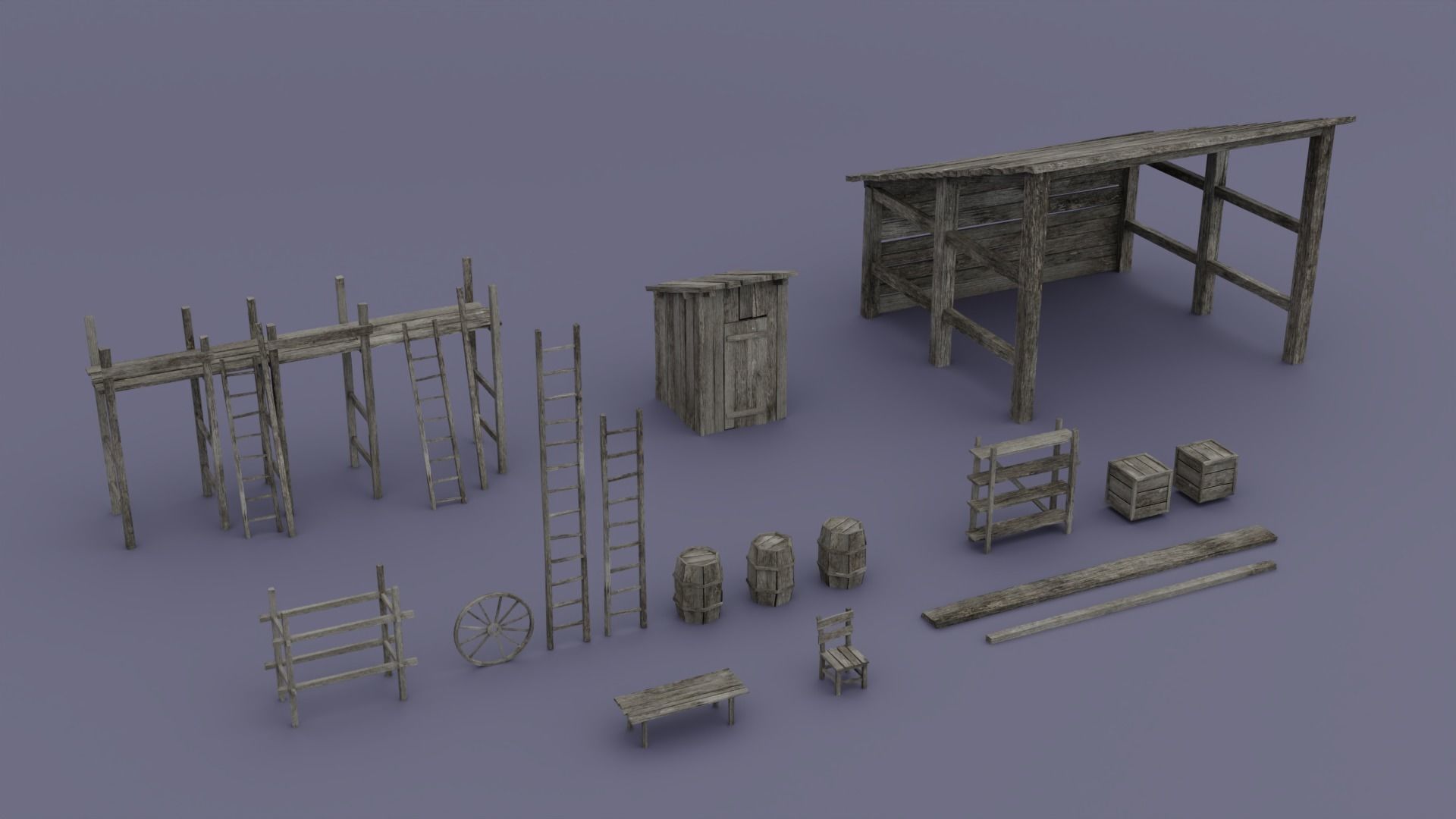 3D model Pirate town VR / AR / low-poly | CGTrader