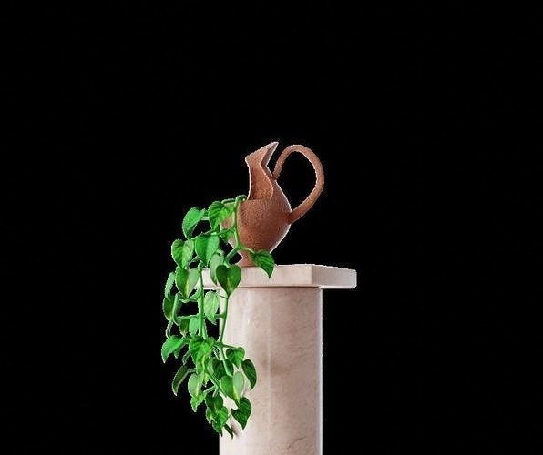 Falling plant 3D model | CGTrader