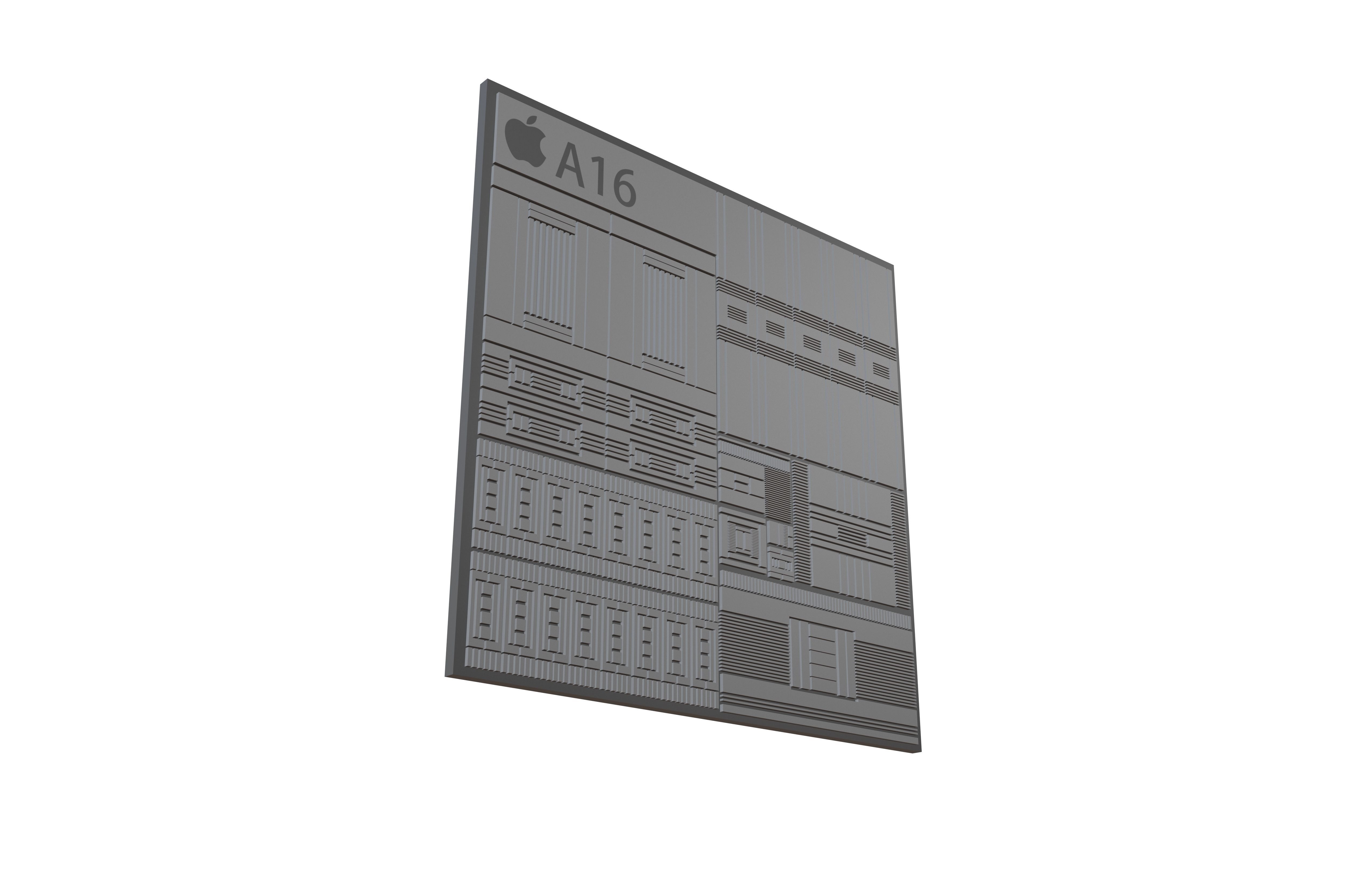 3D model Apple CPU A16 Framework v1 003 VR / AR / low-poly | CGTrader