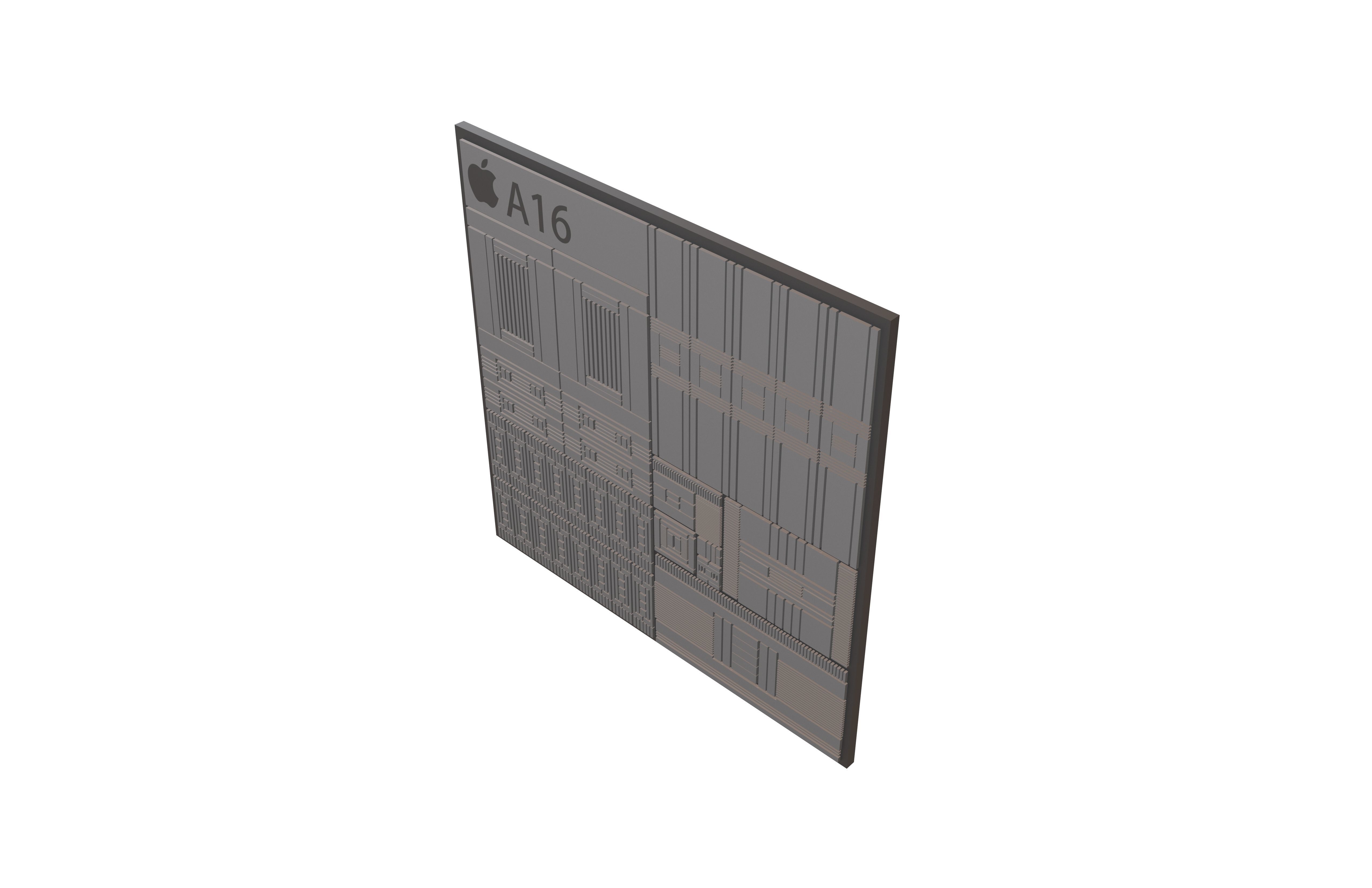 3D model Apple CPU A16 Framework v1 003 VR / AR / low-poly | CGTrader