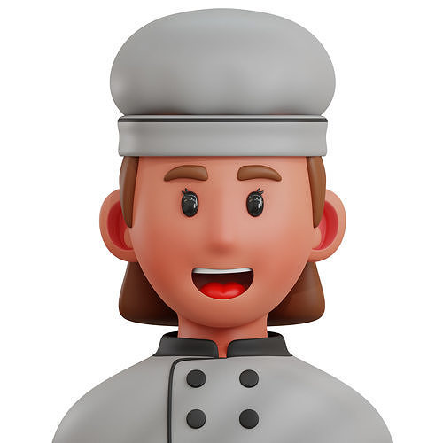 3D model Chef Character VR / AR / low-poly | CGTrader