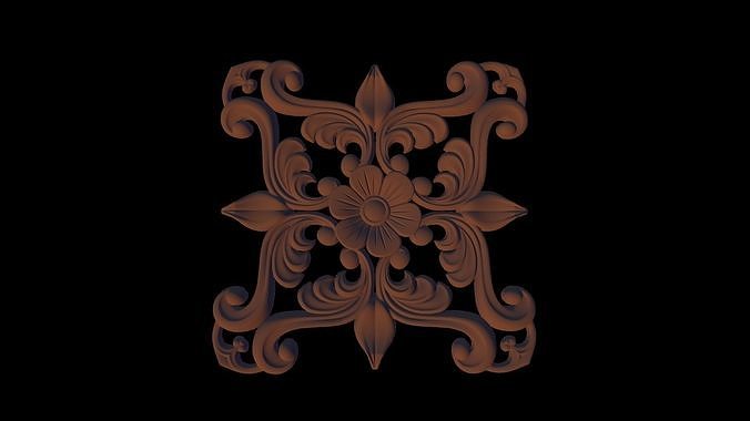 Furniture Appliques 6 3D model | CGTrader
