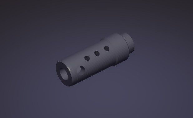 Airsoft Flash hider VZ58 SA58 CZ858 Ares CSA 3D model 3D printable ...