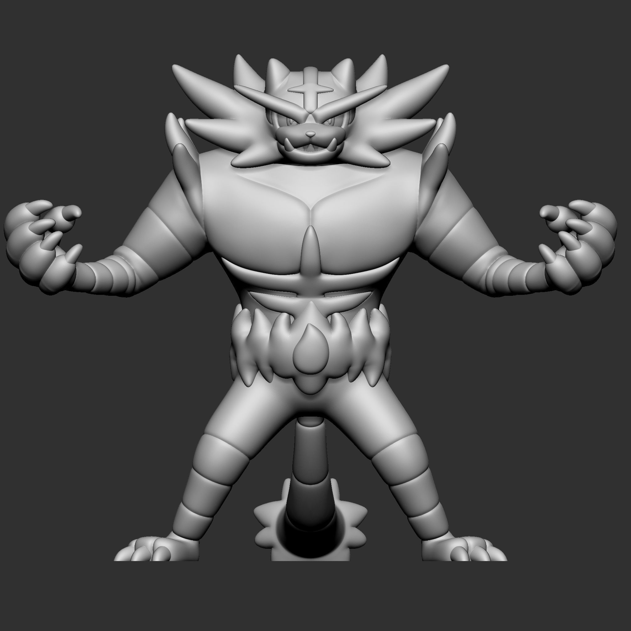 INCINEROAR POKEMON 3D model 3D printable | CGTrader