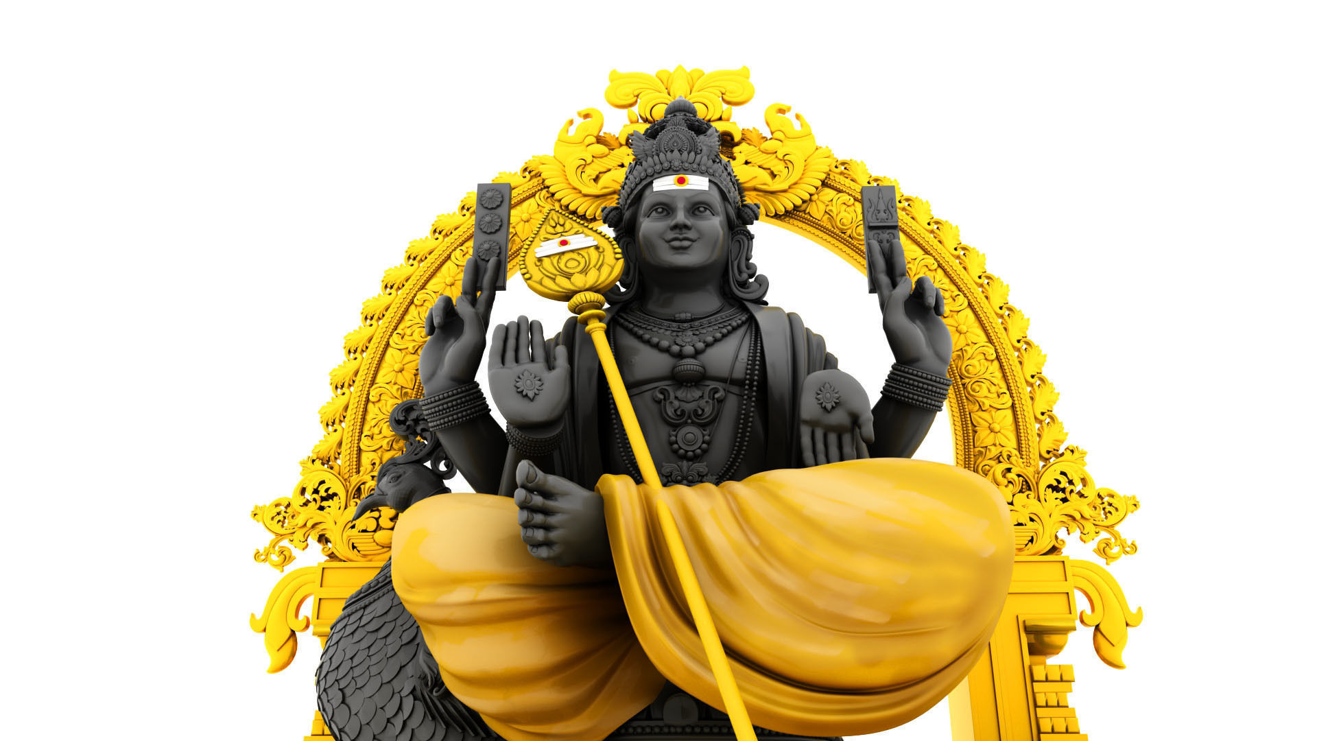 lord murugan muruga 3d model 3D model | CGTrader