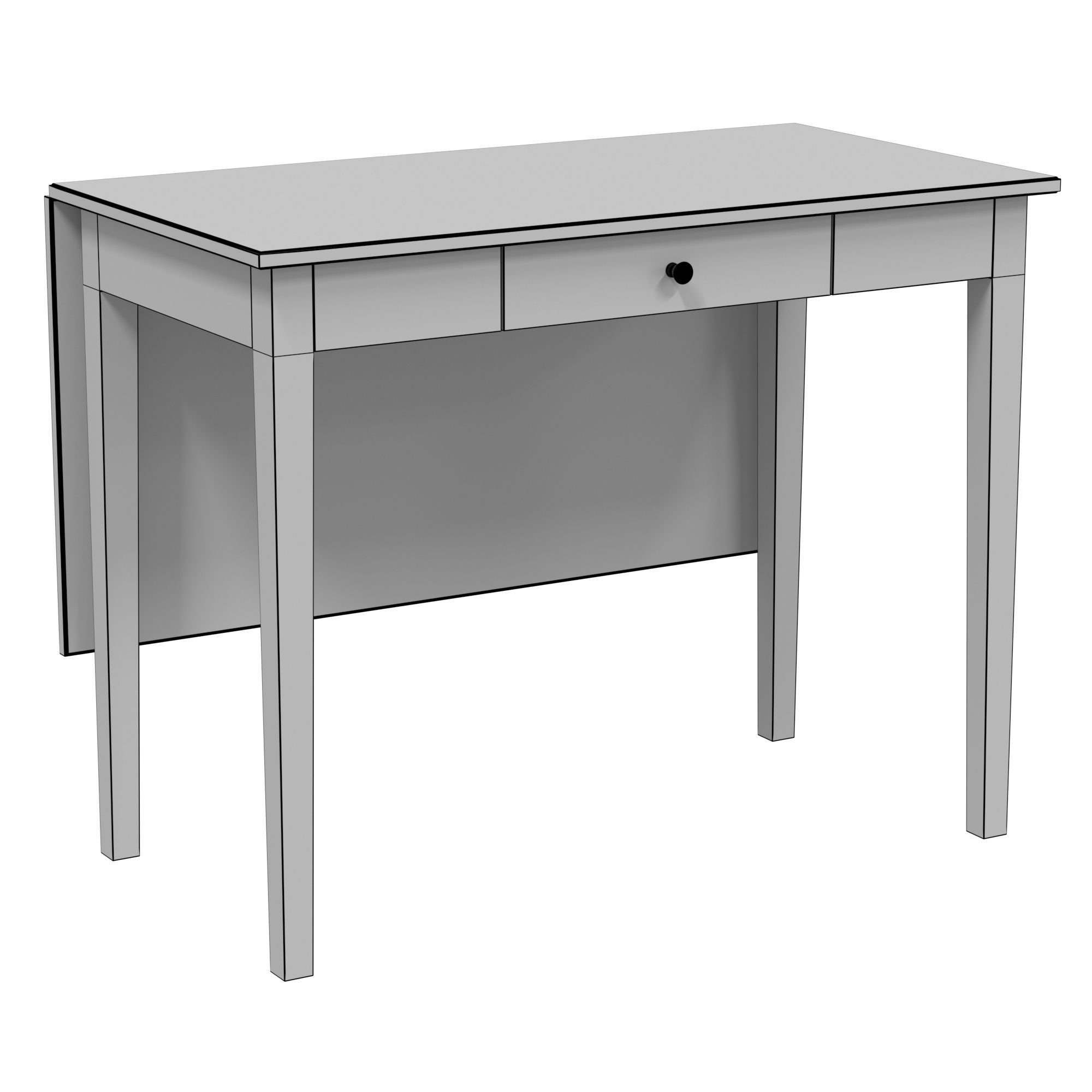 IKEA - IDANAS IDANES Table with folding board 3D model | CGTrader