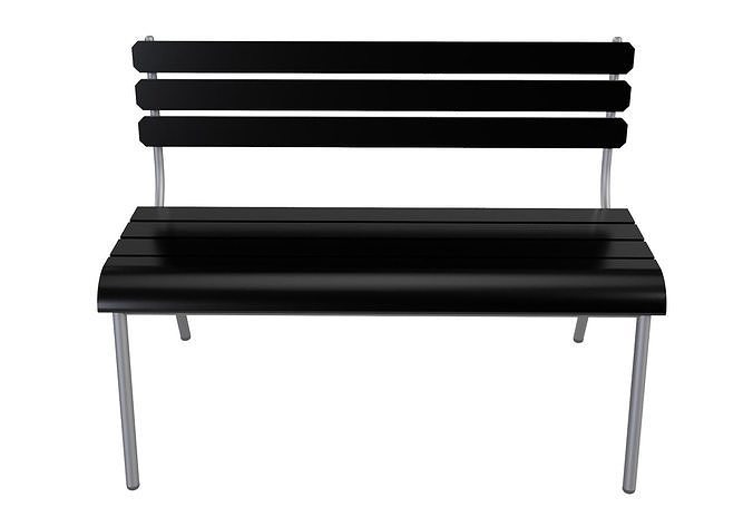 Metal bench 3D model | CGTrader