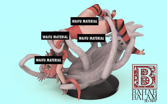 Tentacle Waifu 3D model 3D printable | CGTrader
