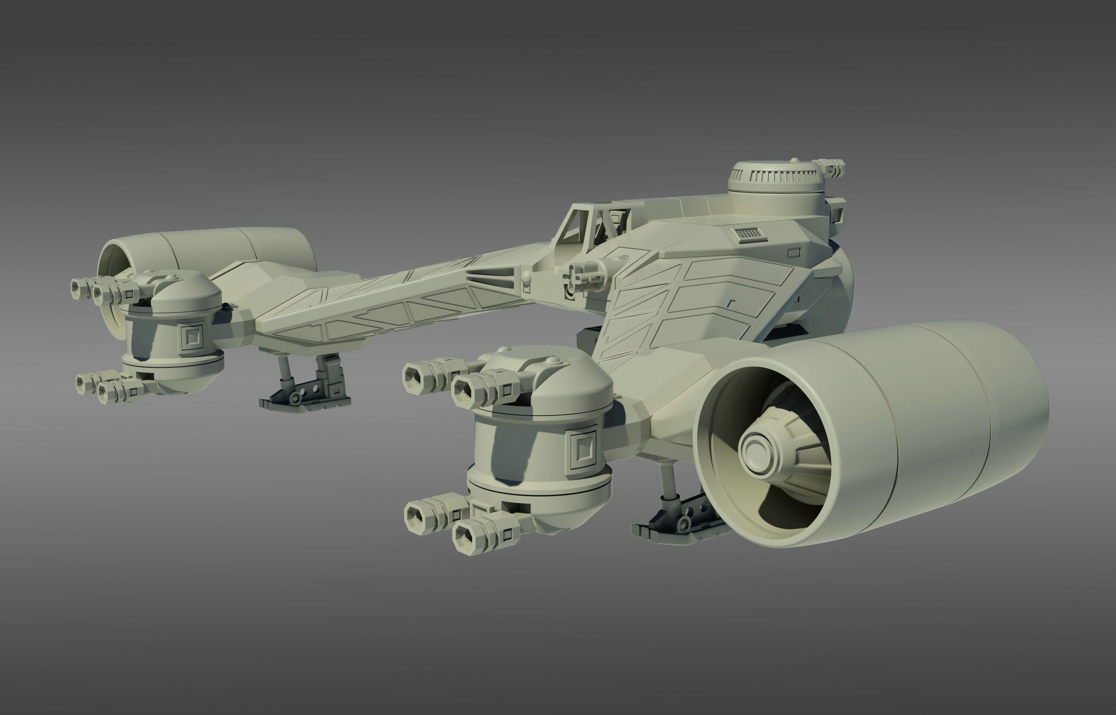Starfighter - Kodan Deck Fighter 3D model 3D printable | CGTrader
