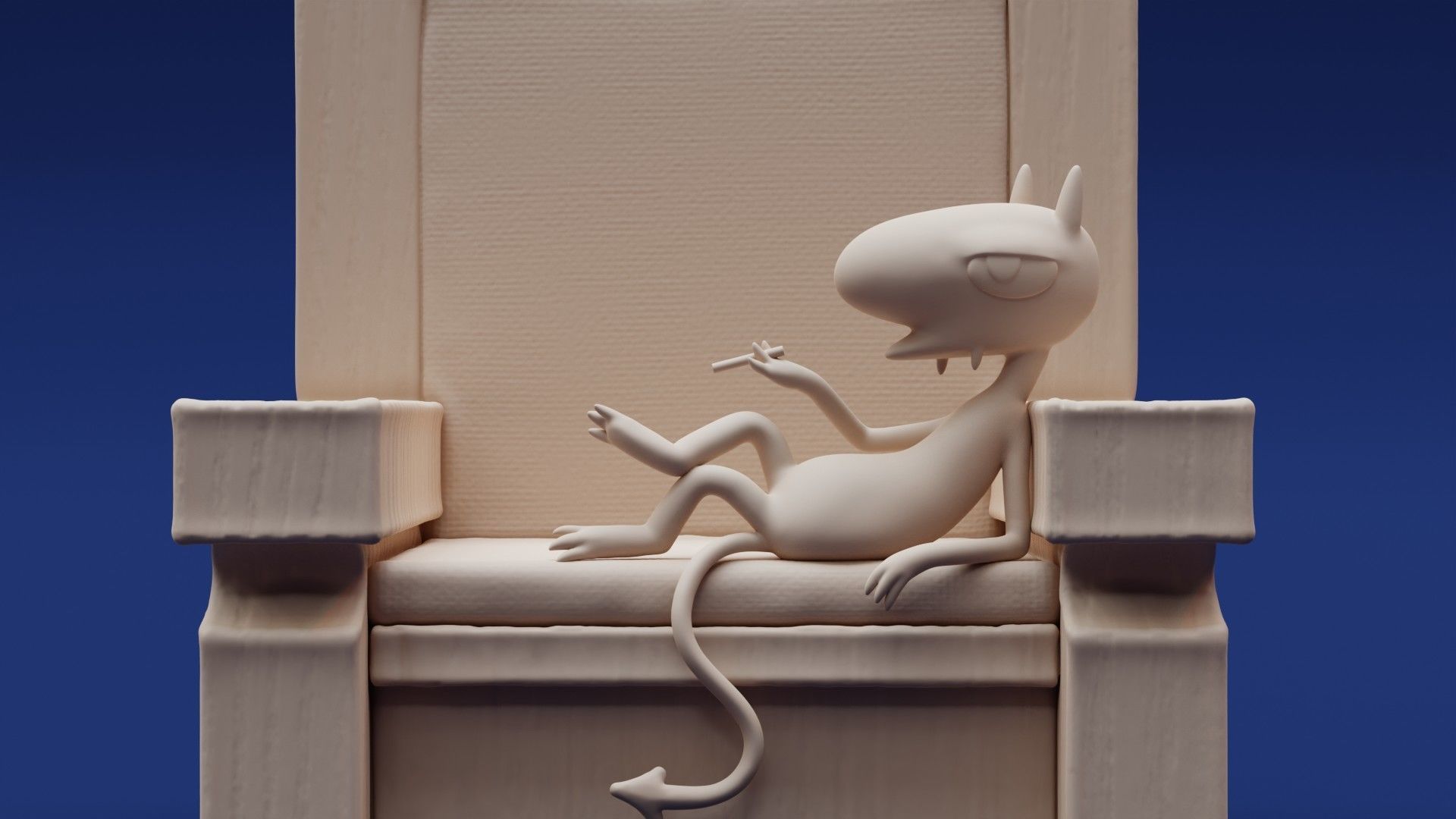 Disenchantment Luci Throne 3D model 3D printable | CGTrader
