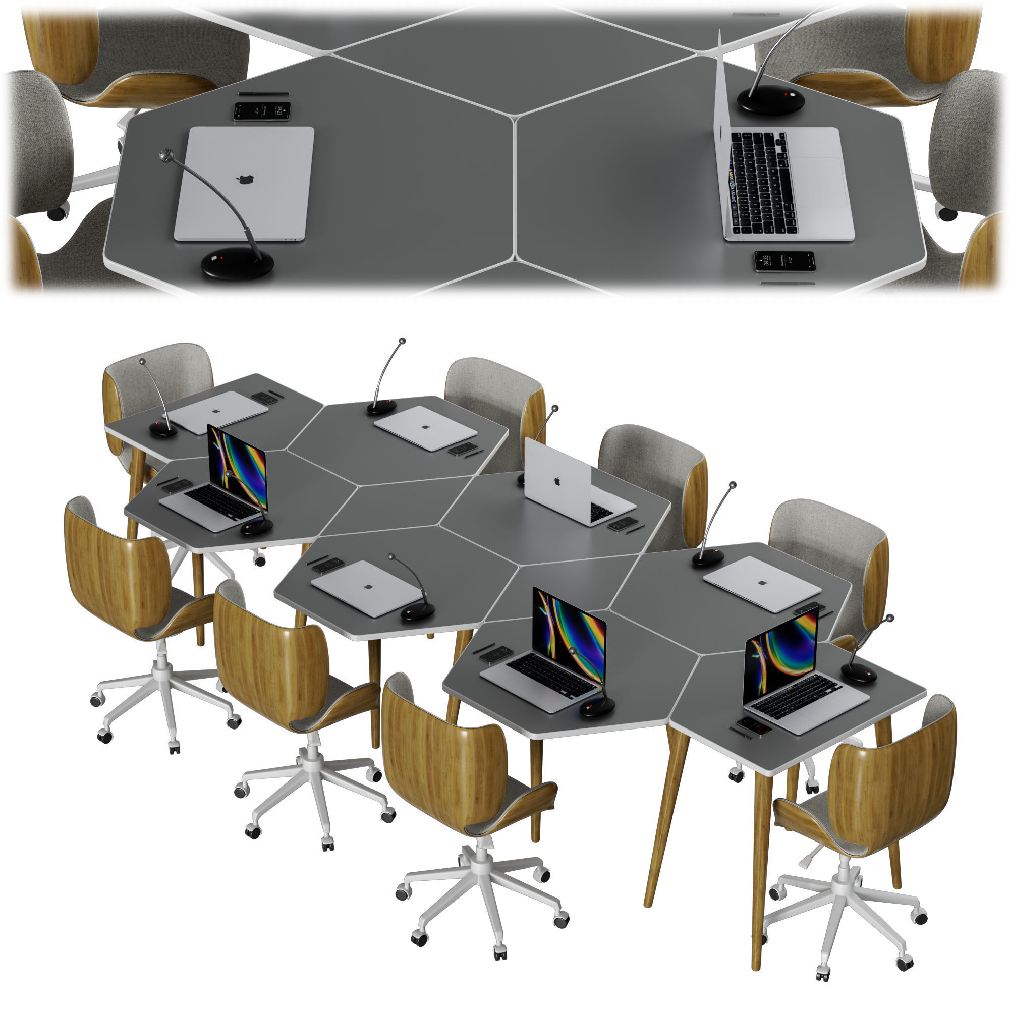 Conference Table 05 3D model | CGTrader