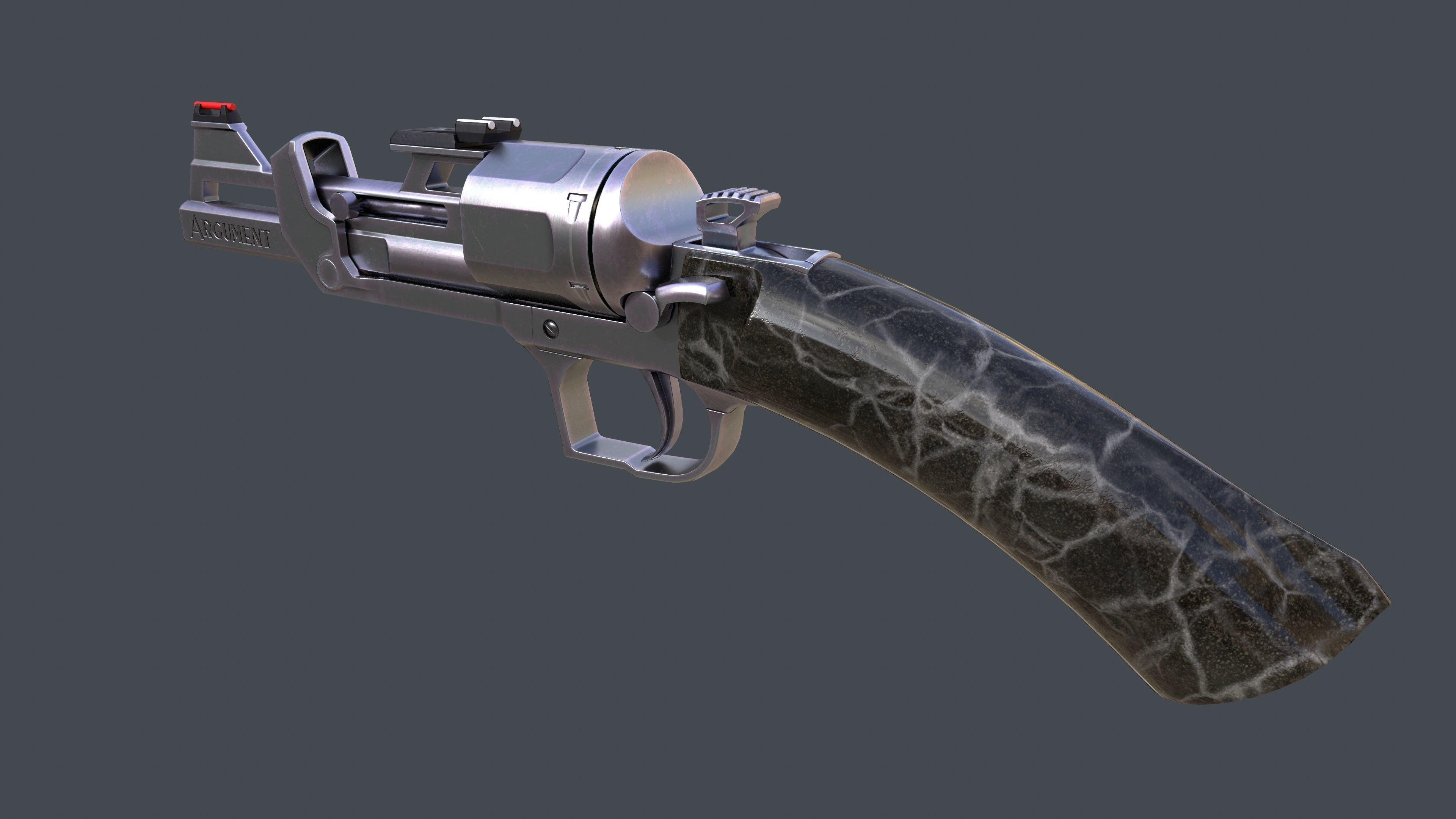 3D model Concept Design Dueling Pair of Revolvers Argument VR / AR ...