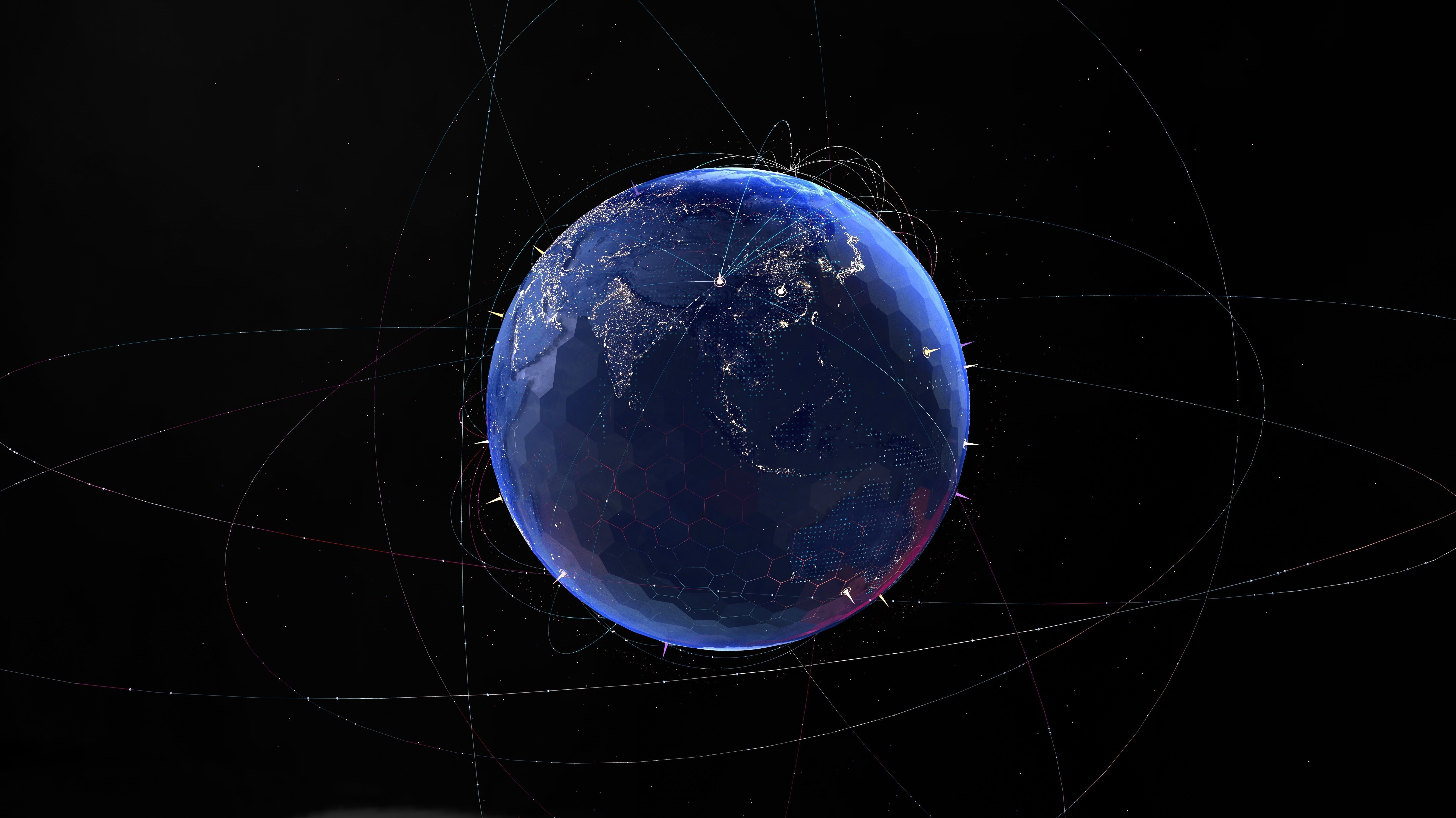 Animated High-Tech Earth 3D model animated | CGTrader