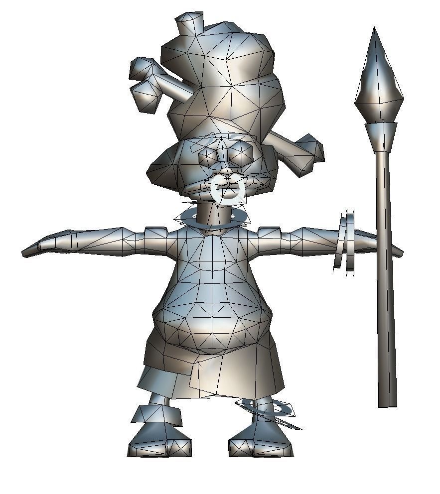 3D model Low Poly Cartoon Creature Native VR / AR / low-poly | CGTrader