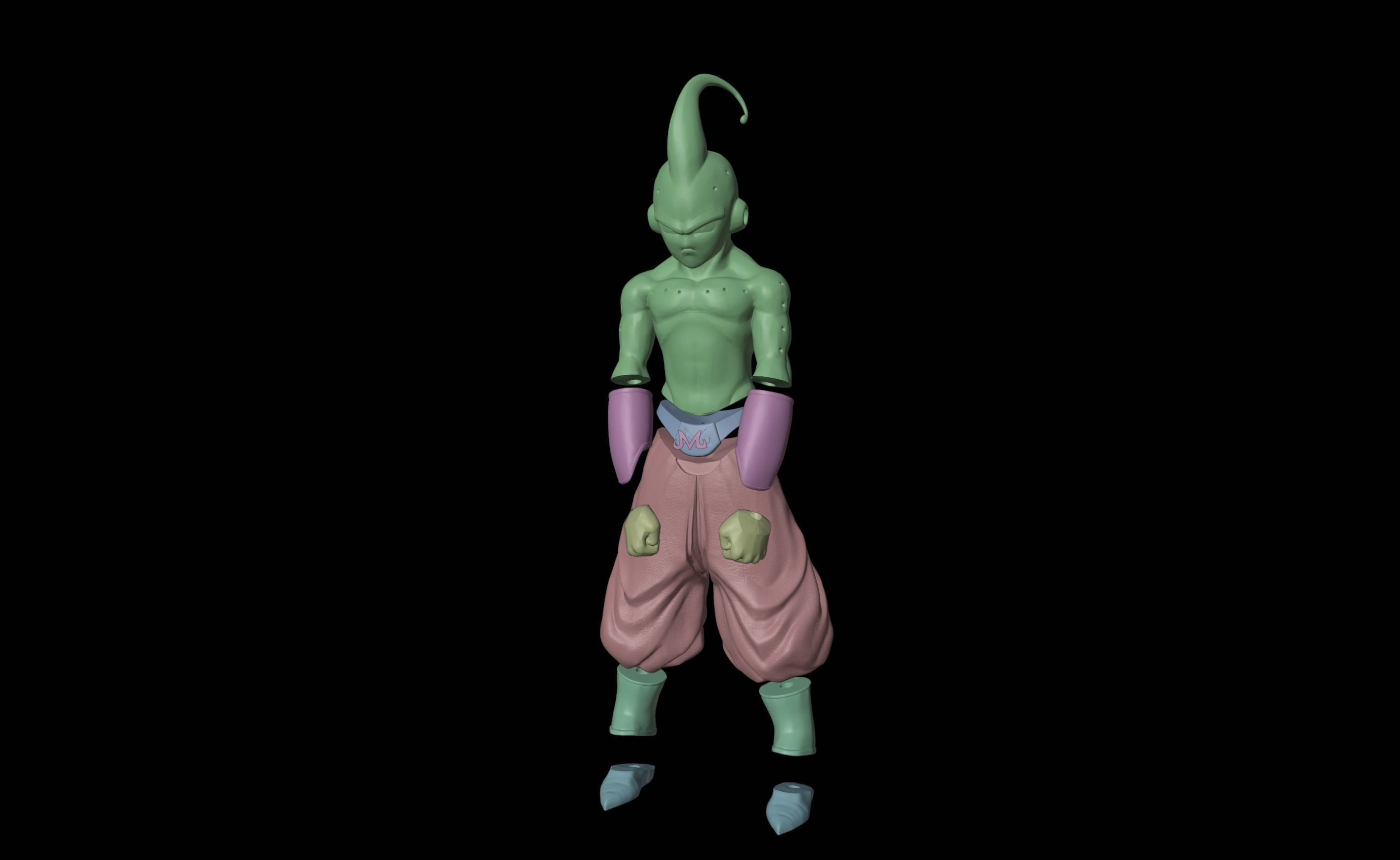 Kid Buu High Detail 3D Model From DBZ 3D model 3D printable | CGTrader