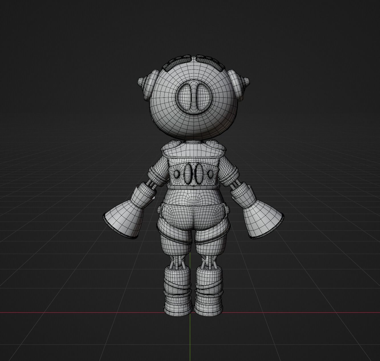 Cartoon Cute Female Cyborg Robot Character 3D model | CGTrader