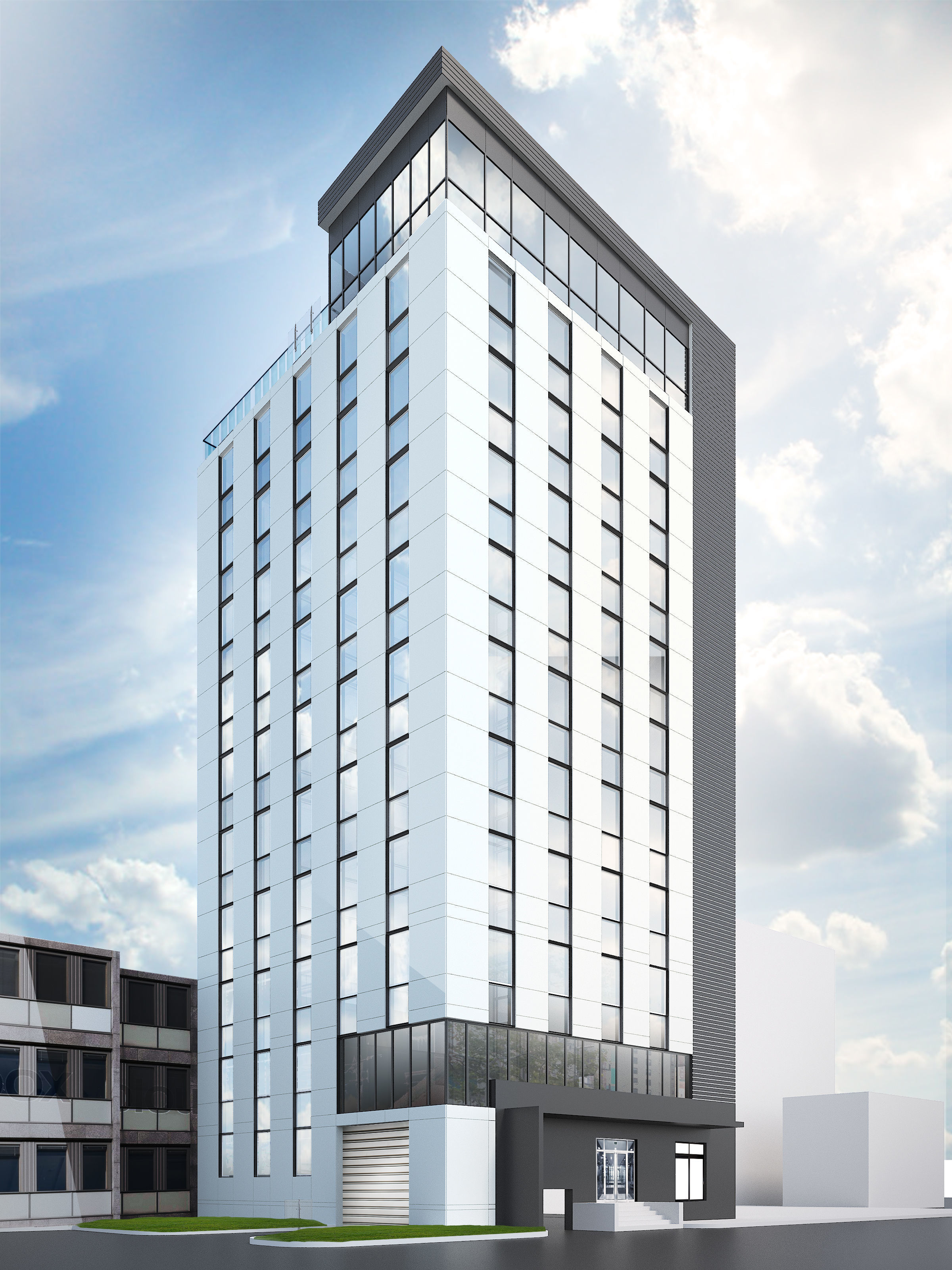 BUILDING FACADE 3D SCENE free VR / AR / low-poly 3D model | CGTrader