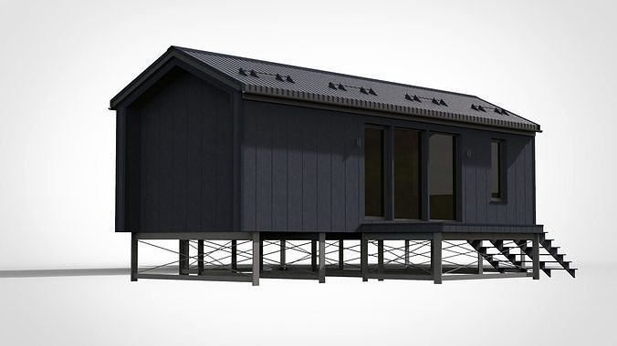 Modular private house 3D model | CGTrader