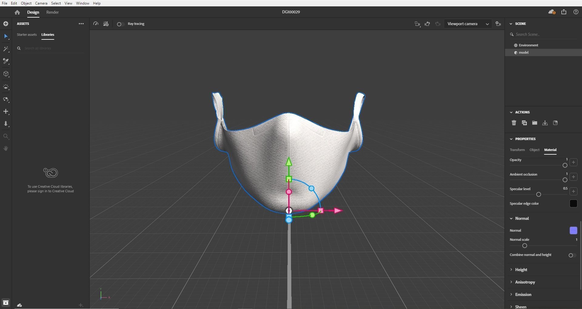 Fashionable Face Mask 3D model | CGTrader