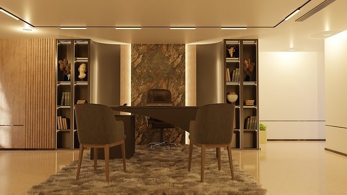 office room 3D model | CGTrader