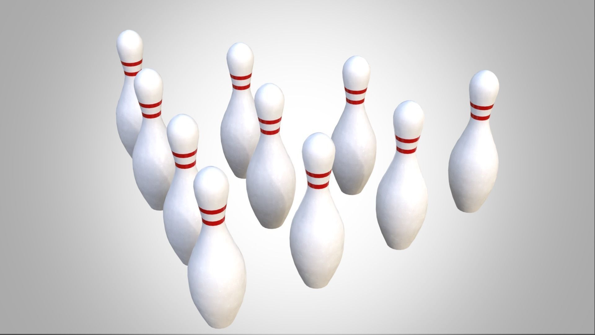 Bowling ball and bowling pin 3D model | CGTrader