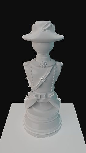 Rook stylized military uniform XVII-XVIII 3D model | CGTrader