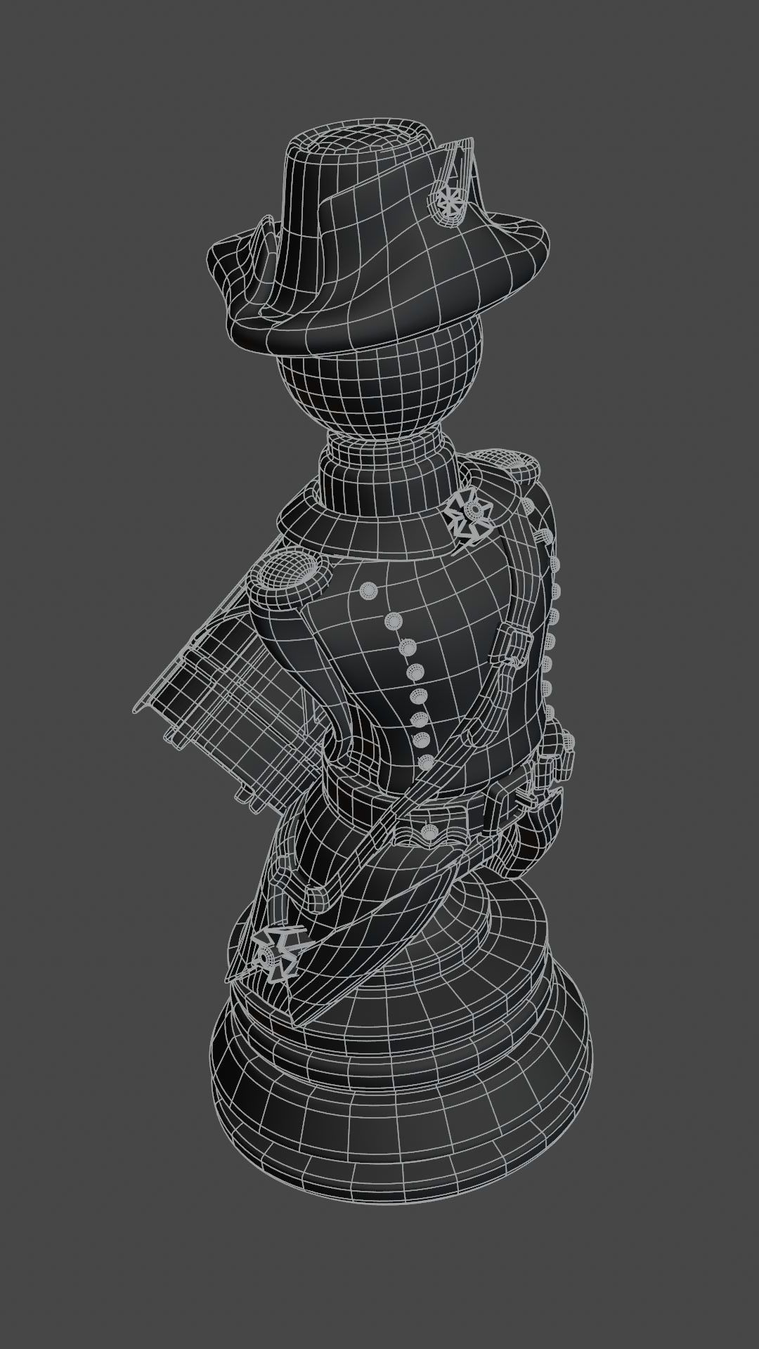 Rook stylized military uniform XVII-XVIII 3D model | CGTrader