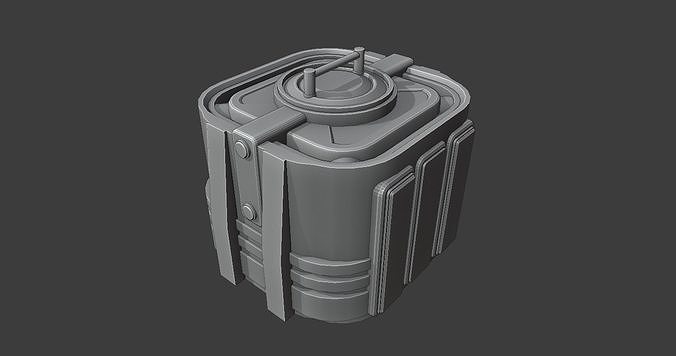 Sci Fi Crate model - Low Poly free VR / AR / low-poly 3D model | CGTrader