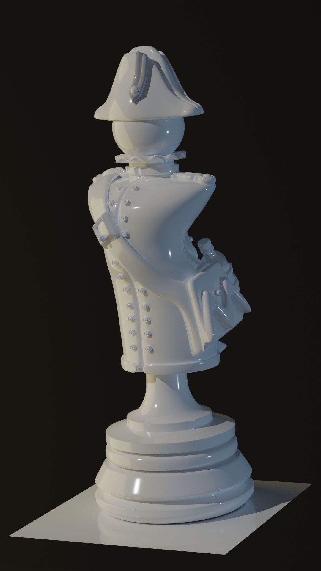 Bishop stylized military uniform XVII-XVIII 3D model | CGTrader