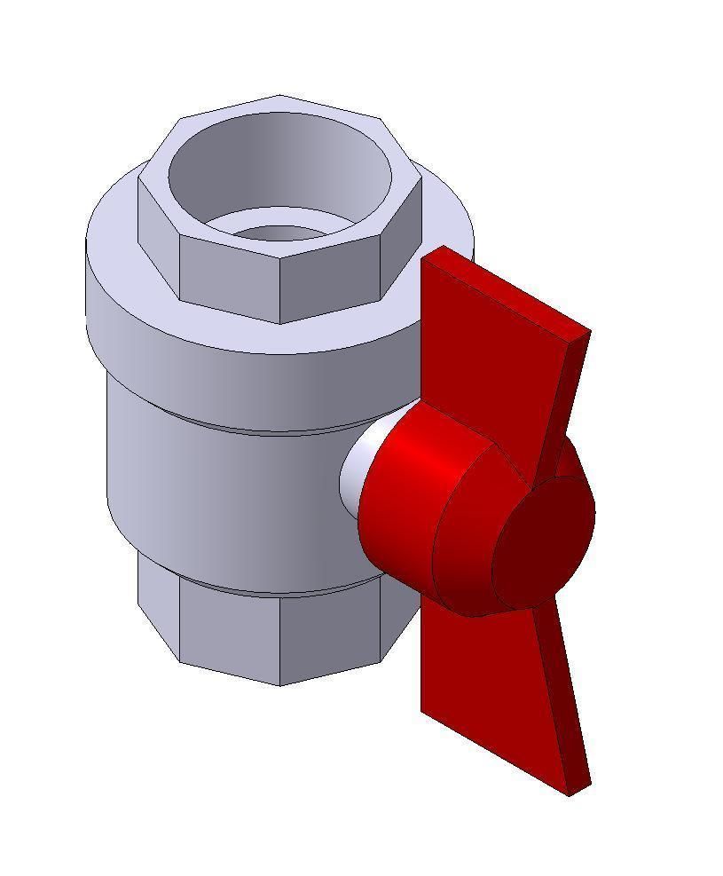 Ball Valve Bugatti 302 three eighths inch 3D model | CGTrader
