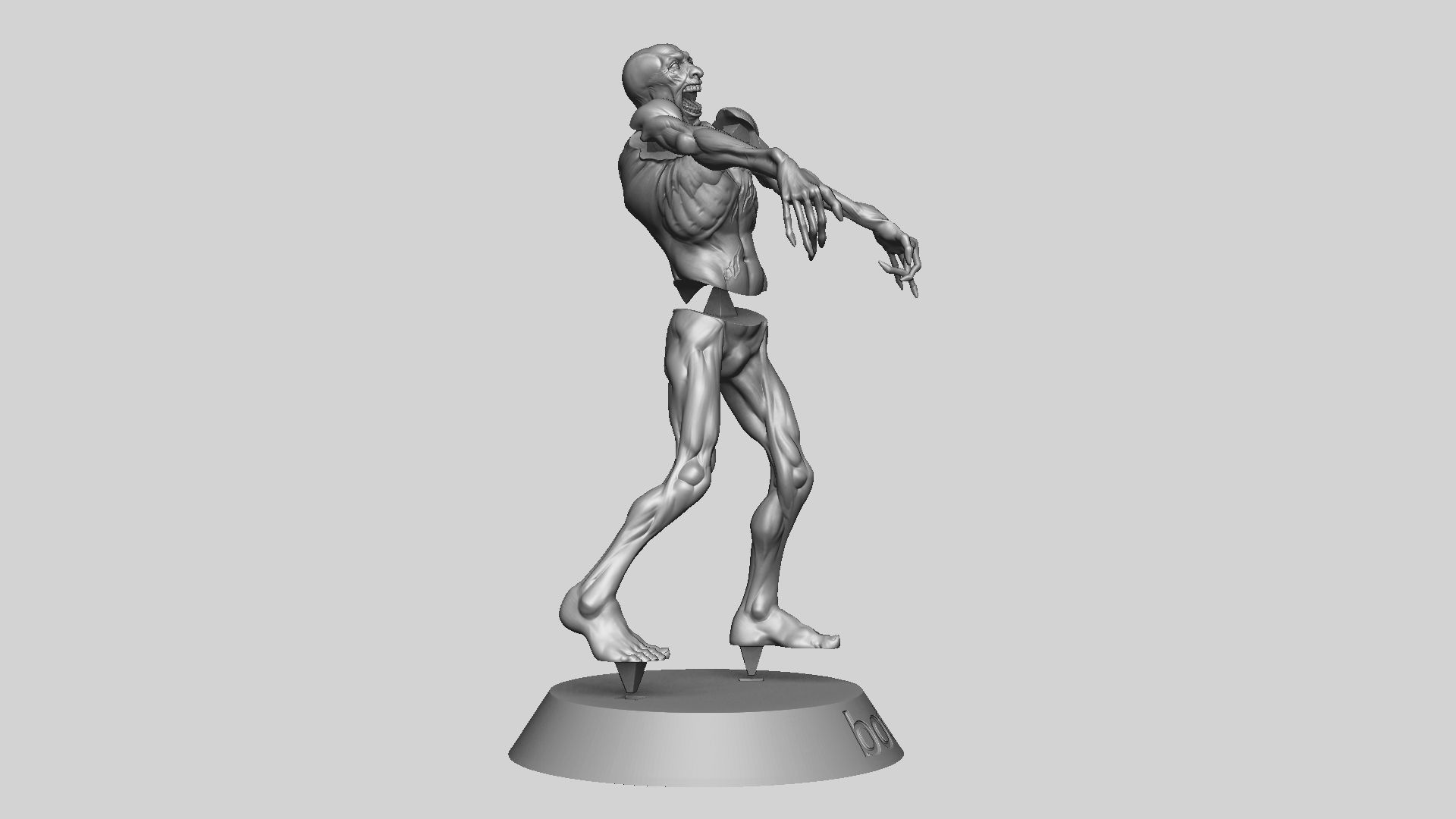 Zombie Undead Pose 04 3D model 3D printable | CGTrader