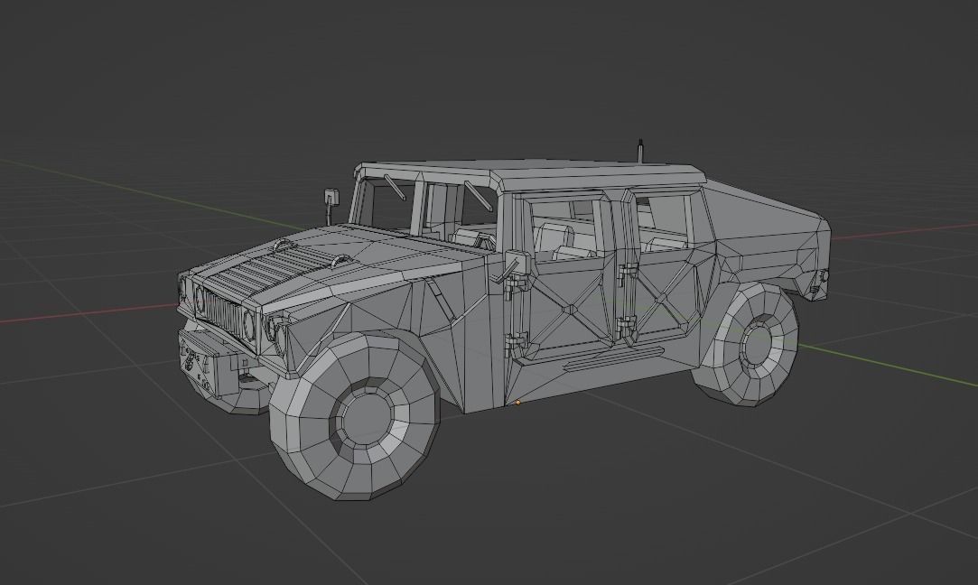 Low Poly Humvee Free free VR / AR / low-poly 3D model | CGTrader