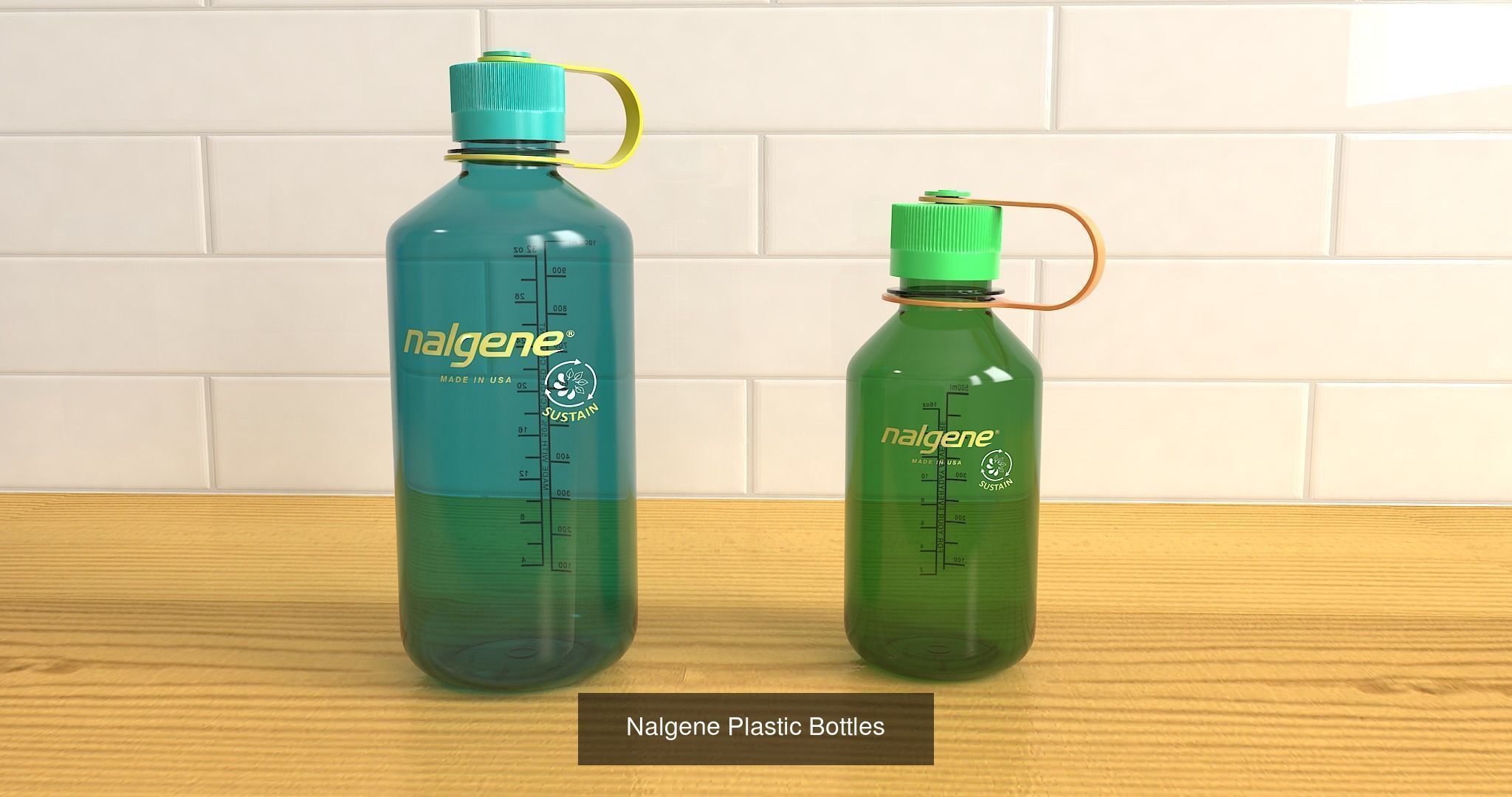 Nalgene 4 Bottles Collection | CGTrader