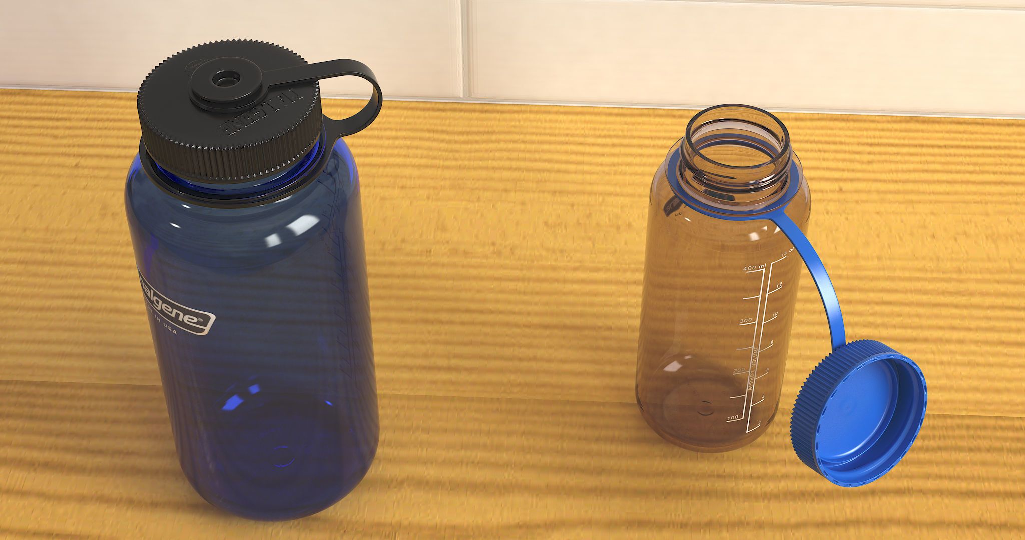 Nalgene 4 Bottles Collection | CGTrader