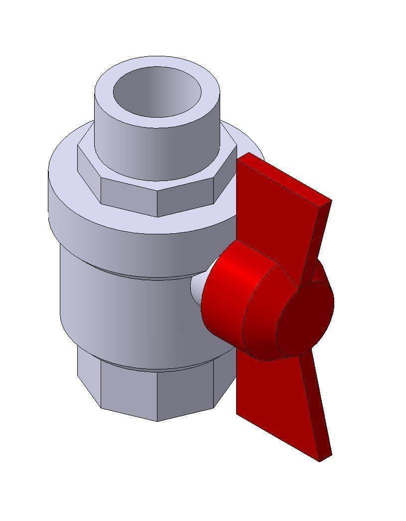 Ball Valve Bugatti 307 three eighths inch 3D model | CGTrader