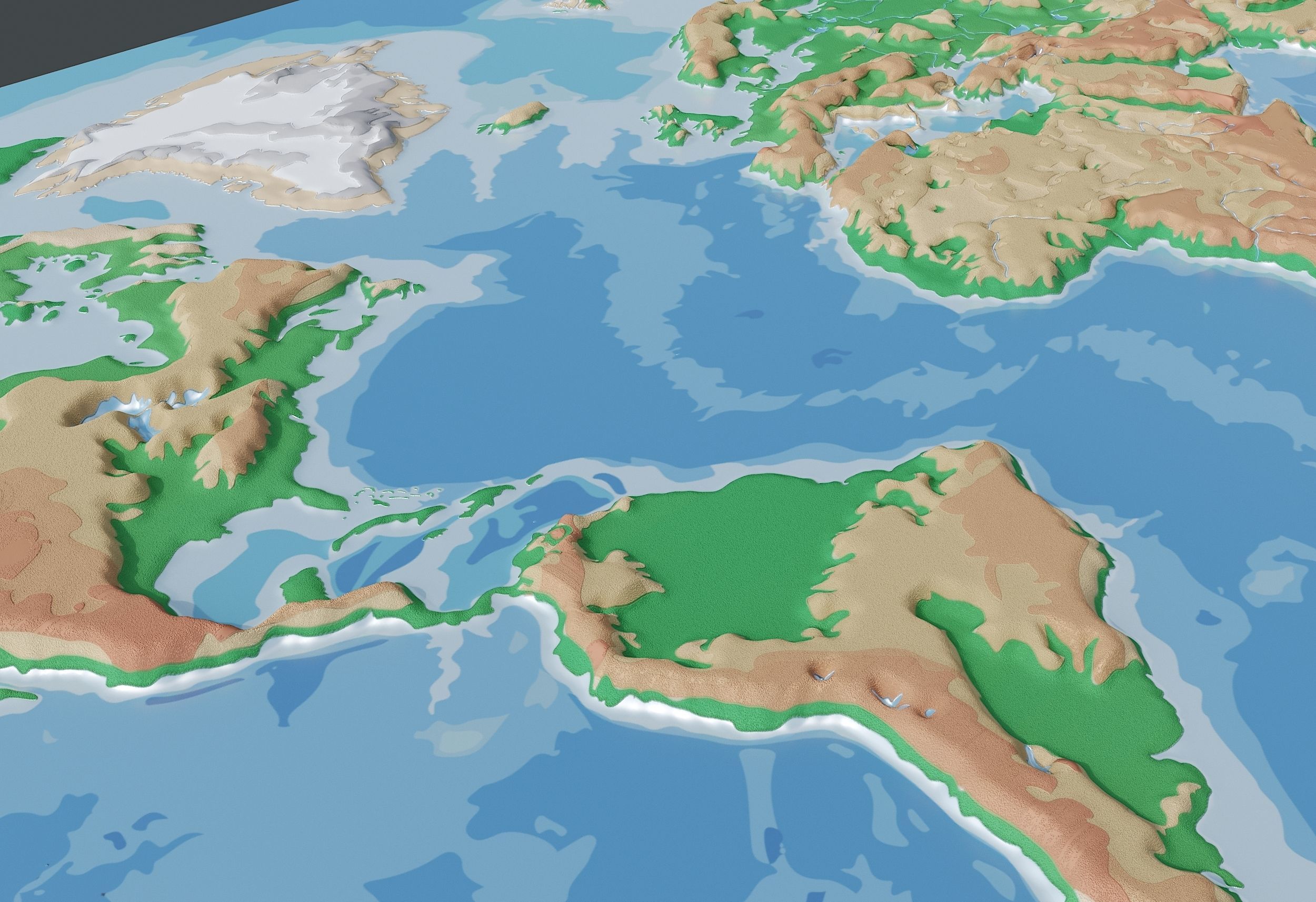 Topography of the earth 3D model | CGTrader