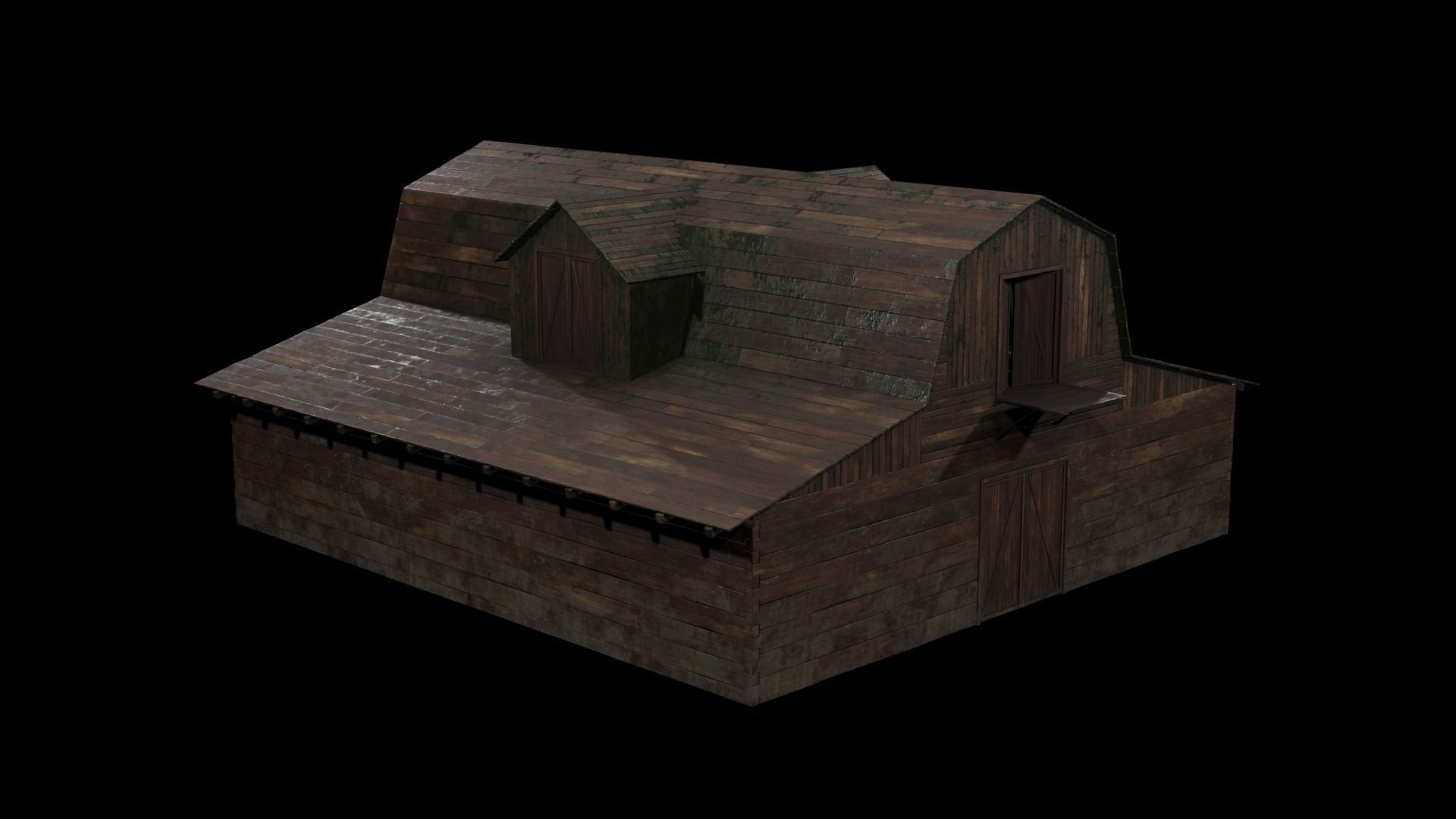3D model Western Barn VR / AR / low-poly | CGTrader