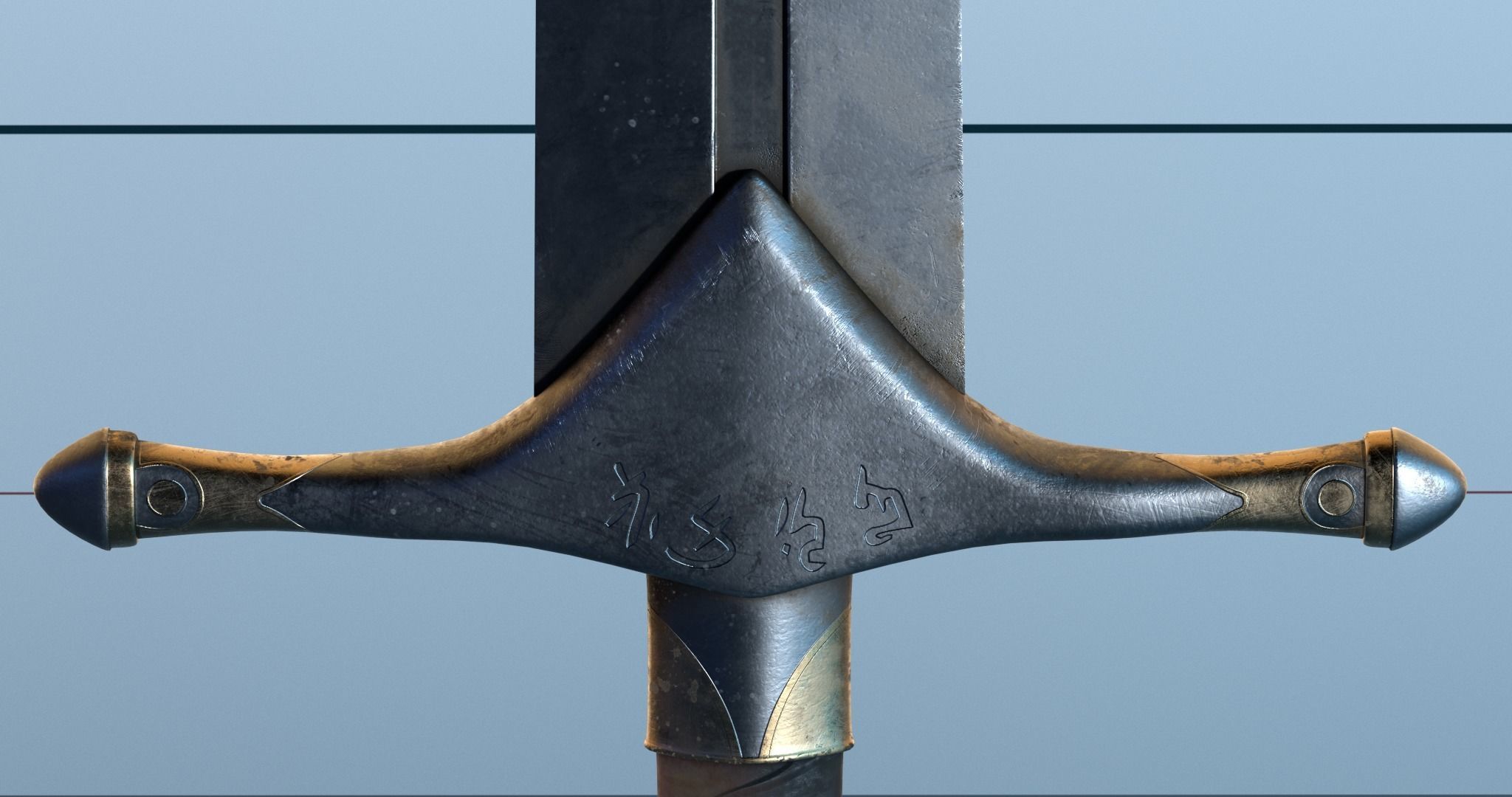 Broken sword PBR 3D model | CGTrader