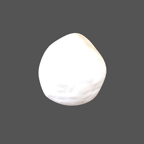 3D model Snowball v1 001 VR / AR / low-poly | CGTrader