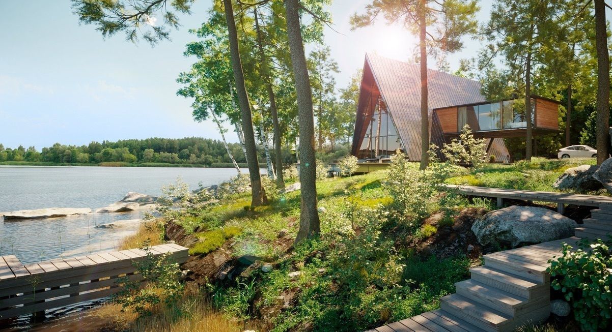 Three story A - Frame house 3ds max file 2018 2019 2020 2021 3D model ...