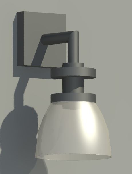 Revit Wall based Bath Light 3D model 3D printable | CGTrader