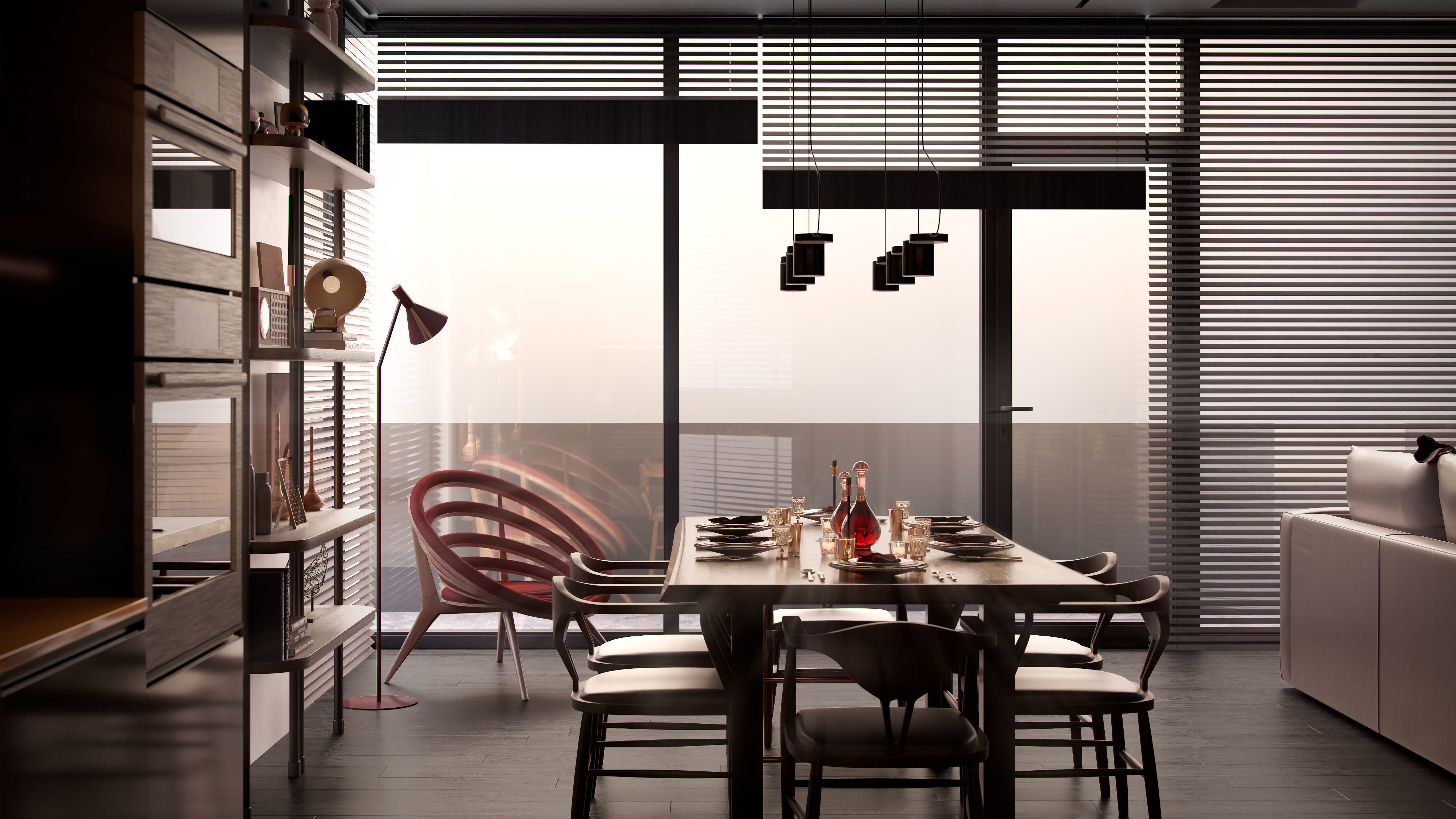 Contemporary Interior full scene Corona renderer 3D model | CGTrader
