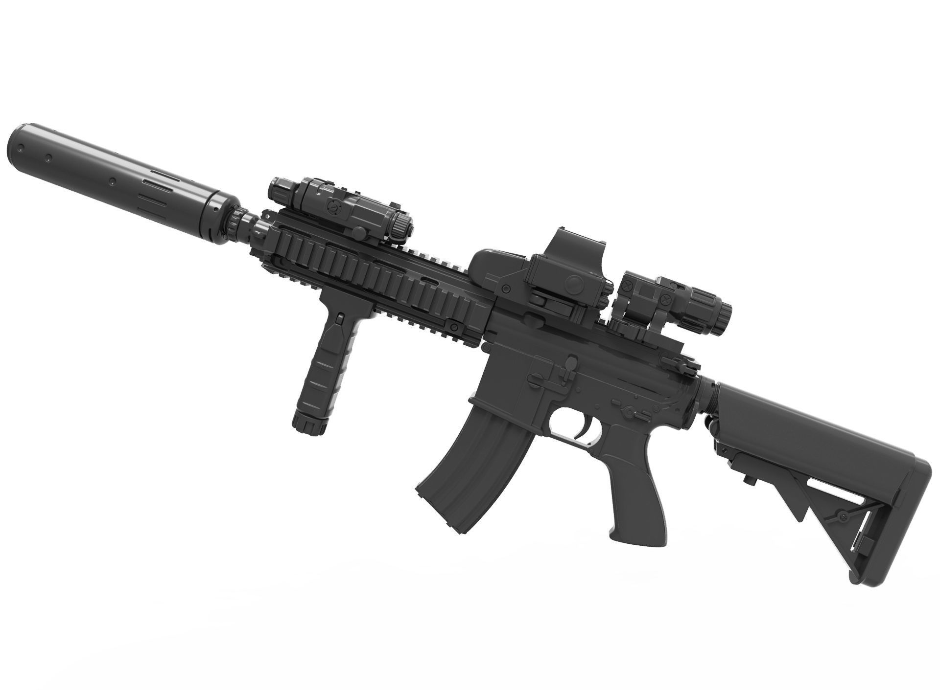 HK416 Assault Rifle 3D model | CGTrader