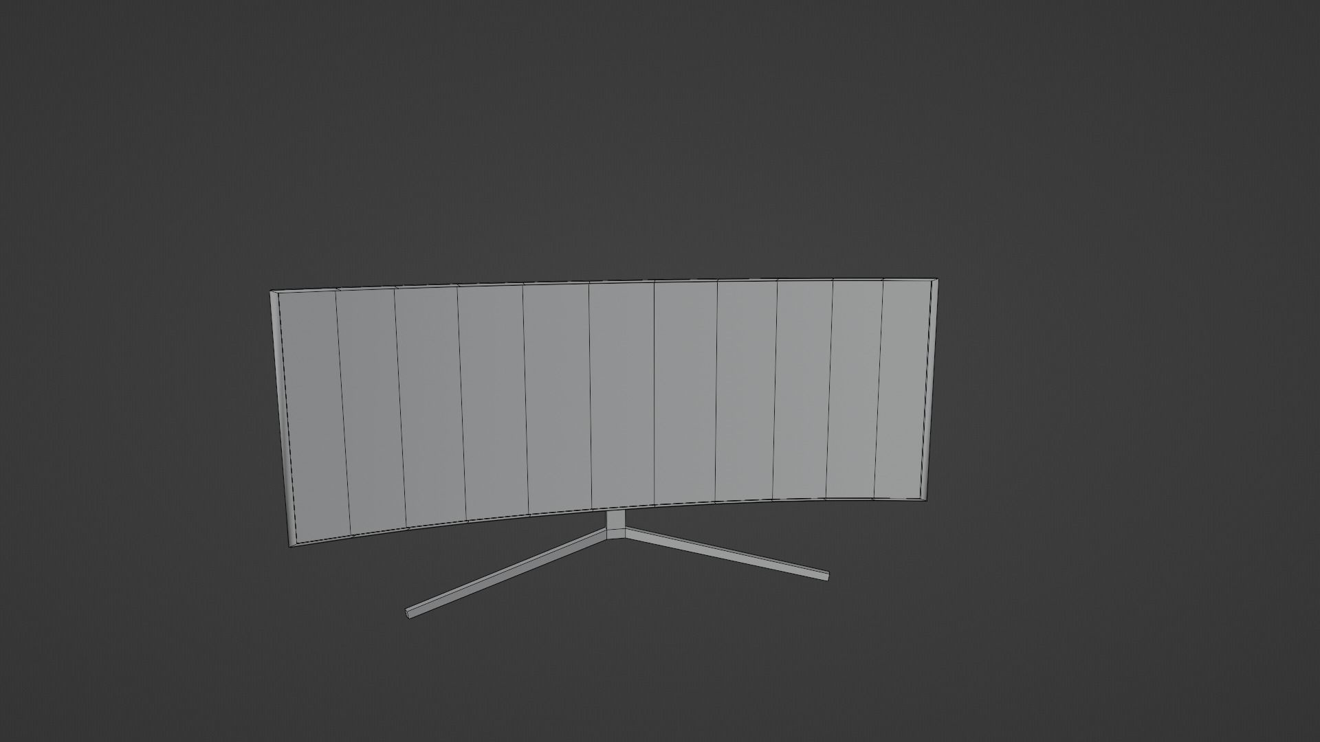 Hacking Computer - Curved Screen free VR / AR / low-poly 3D model ...