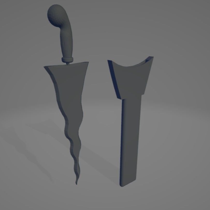 3D Design Malaysian Traditional Weapon Keris 3D model 3D printable ...
