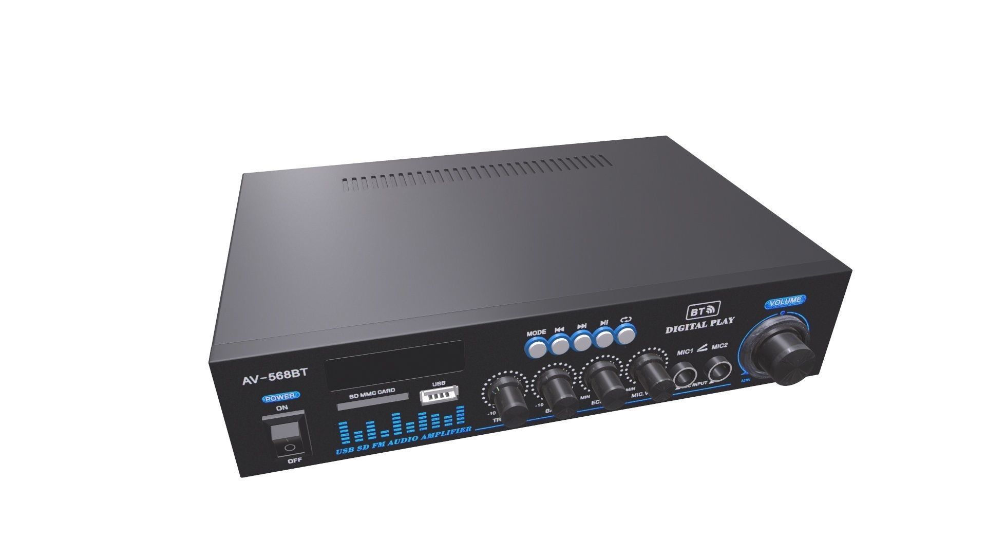 Amplifier audio 3D model | CGTrader