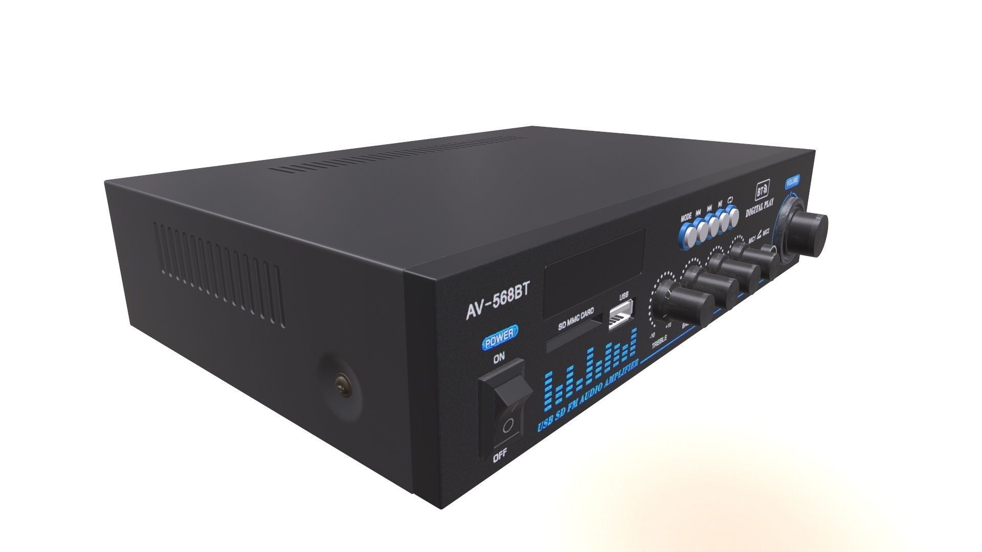 Amplifier audio 3D model | CGTrader