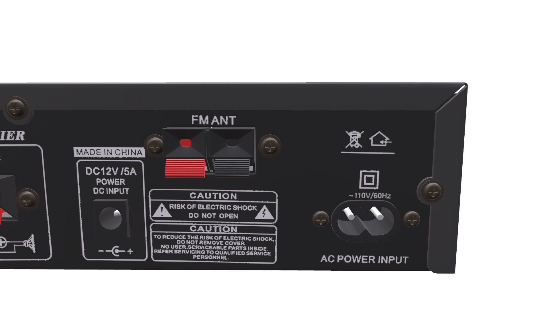 Amplifier audio 3D model | CGTrader