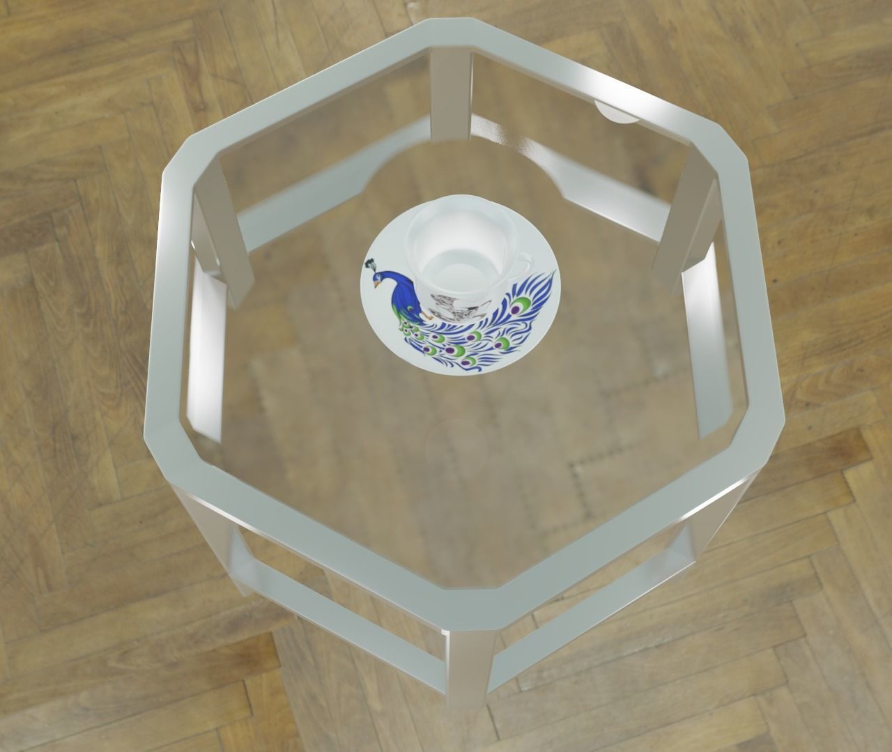 3D model Cup Plate Table VR / AR / low-poly | CGTrader