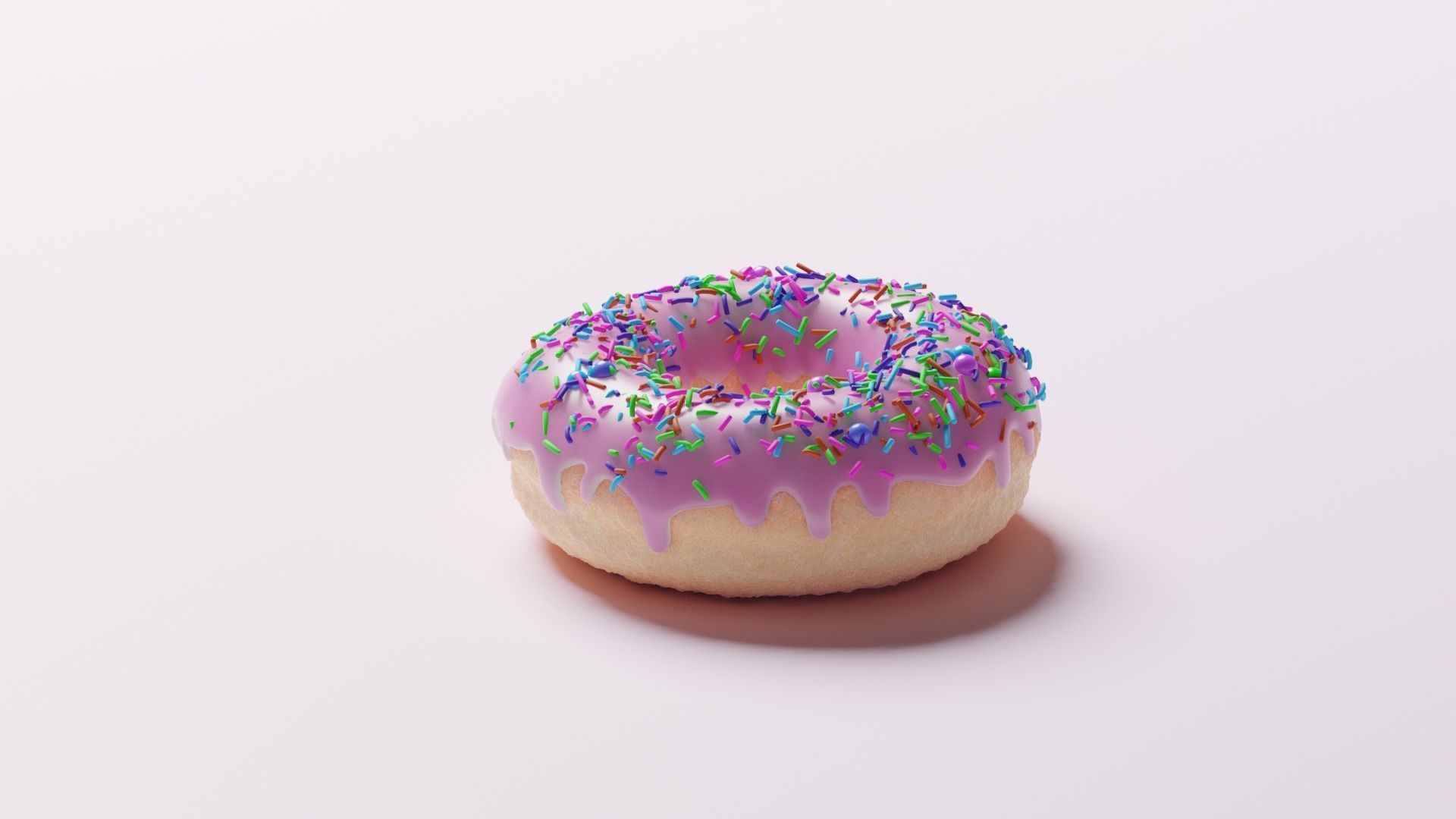 3D Donut Model with sprinkles 3D model | CGTrader